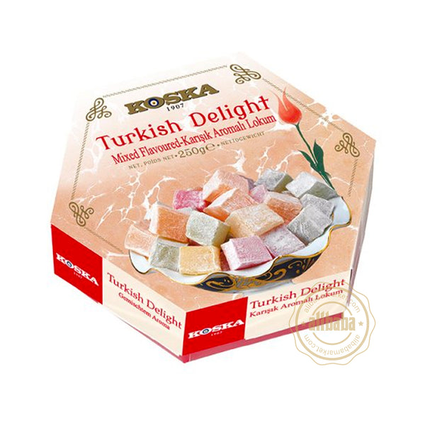 KOSKA TURKISH DELIGHT MIXED FLAVOURED 250G – Altin Grocery