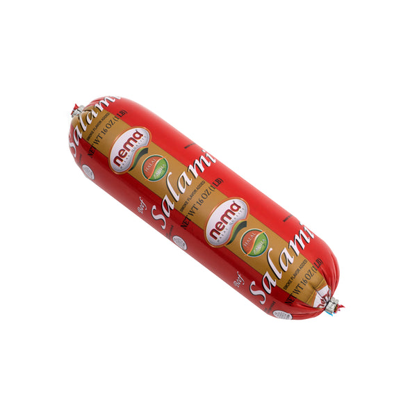 Nema Beef Salami 1lb – Halal Turkish-Style Salami Sausage – Altin Grocery